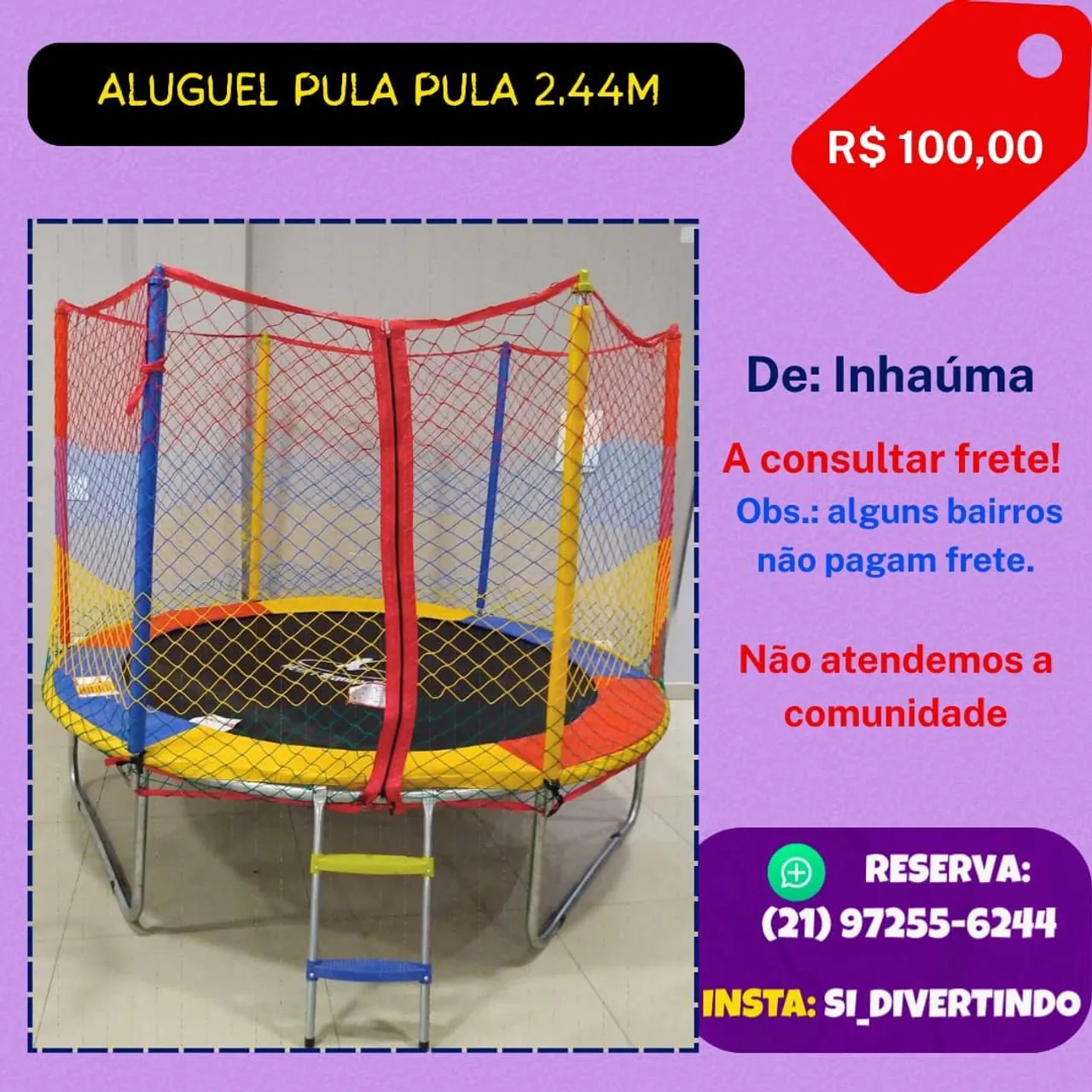 "aluguel de pula pula" no Brasil