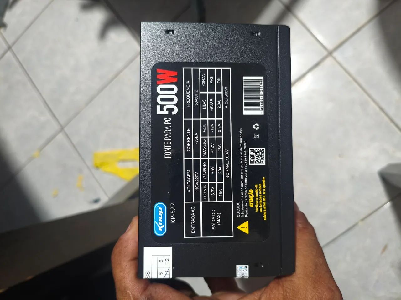 FONTE 500W KNUP - Peças de Hardware - Roça Grande, Colombo 1466315284 | OLX