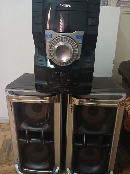 Aparelho de som Philips 1580 Wats RMS - Aparelhos de Som - Santa ...