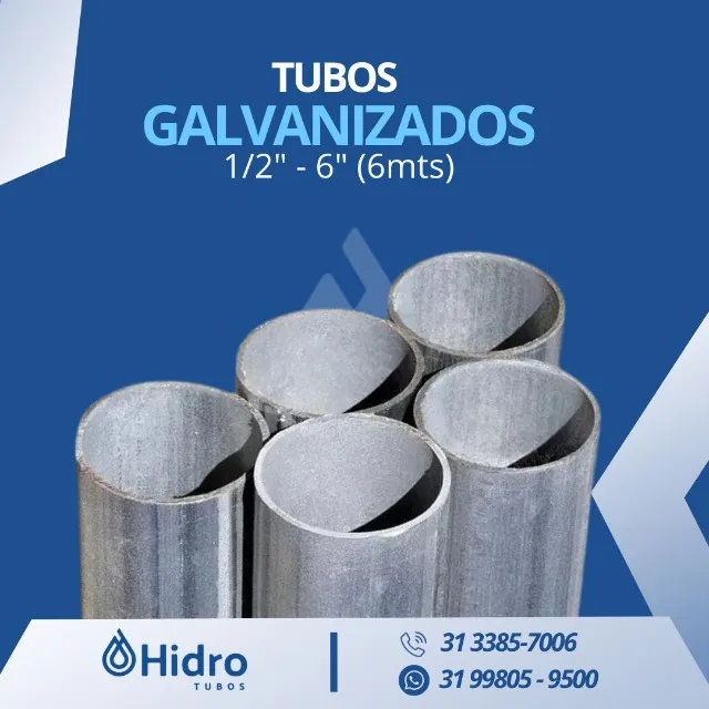 "tubos galvanizados a fogo" no Brasil