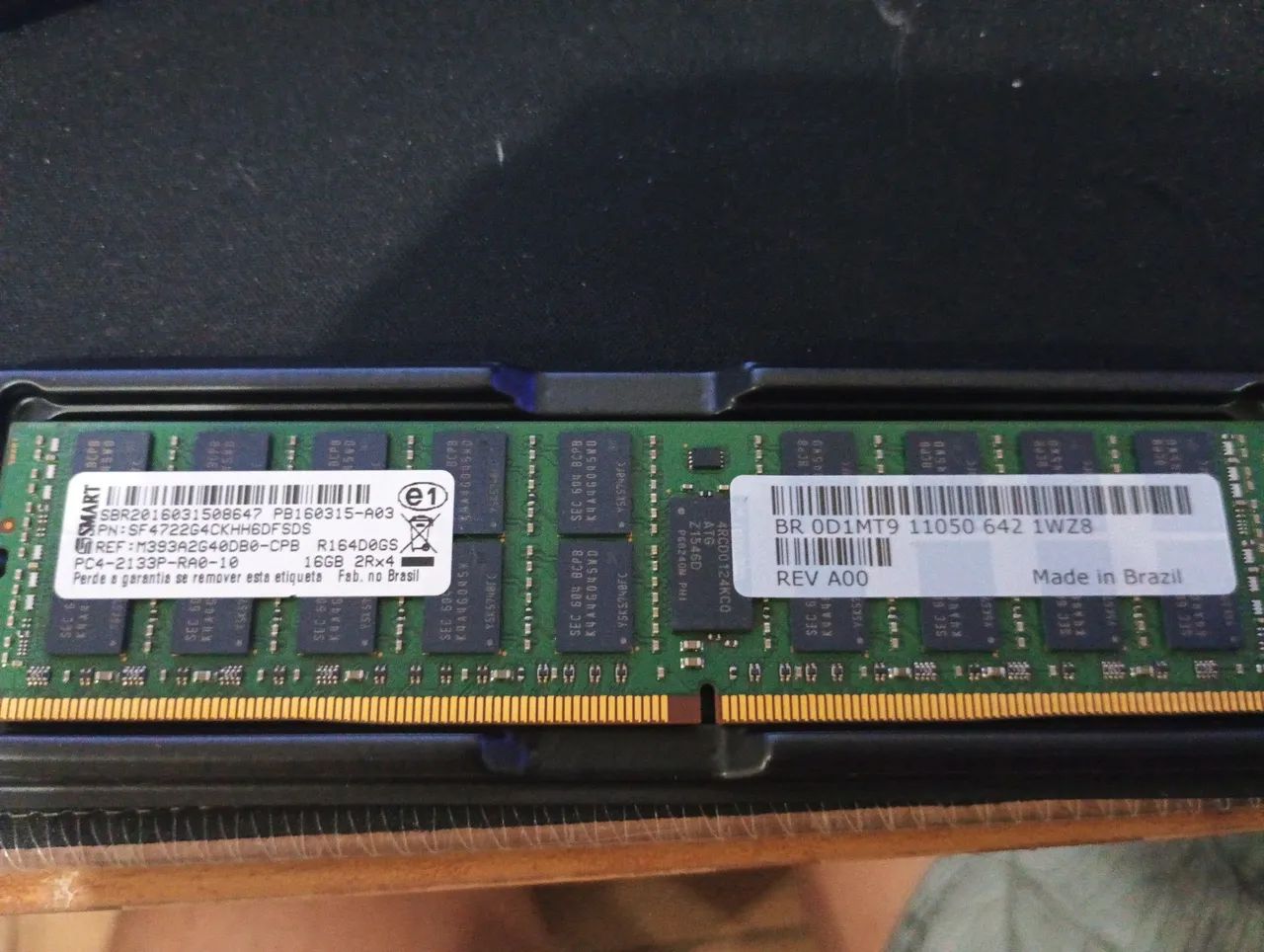 Memória RAM DDR4 ECC 16GB 2133MHz - Servidor / Workstation - Memória ...