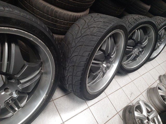 Roda aro 22 estrela Grafite com borda Status Hilux pneu 265 40 22 ...