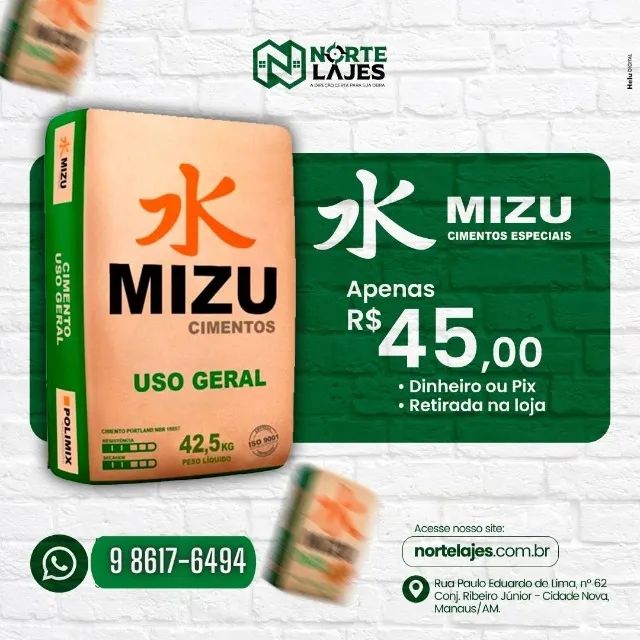 "cimento mizu" no Brasil
