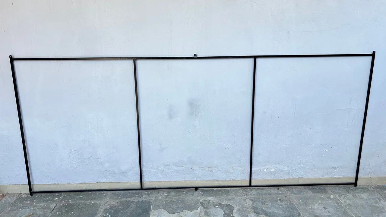 Estrutura de ferro para banner faixa da placa loja - Fundação e ...