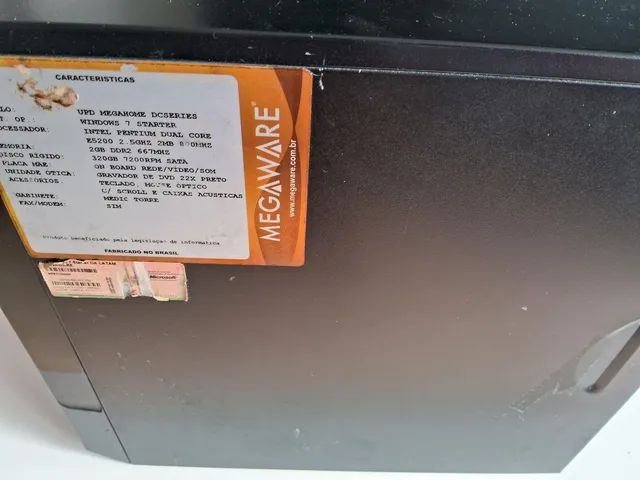 "computador cpu megaware" no Brasil