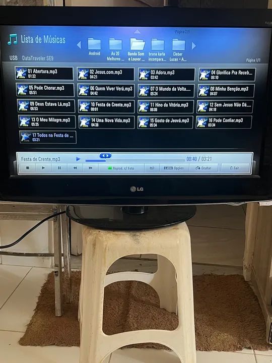 TV LG 32 Polegadas pega USB com Controle Remoto só perder os canal ...