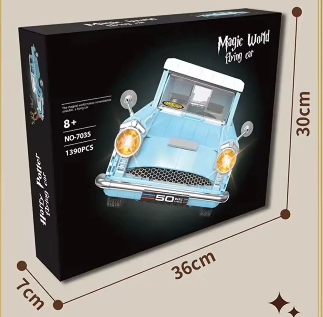 Blocos De Montar Magic World Flying Car 1390pçs Carro Mágico Voador