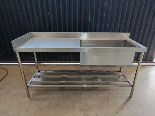 Pia/Bancada de Inox Bojo Direito - Equipamentos Para Comércio - Jardim ...