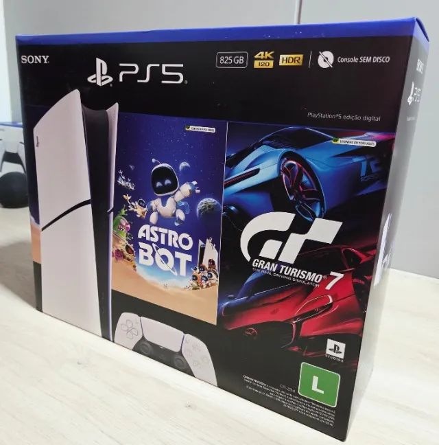 PS5 Playstation 5 Slim Digital 2 Jogos Lacrado Nacional NF Garantia ...