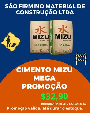 "cimento mizu" no Brasil