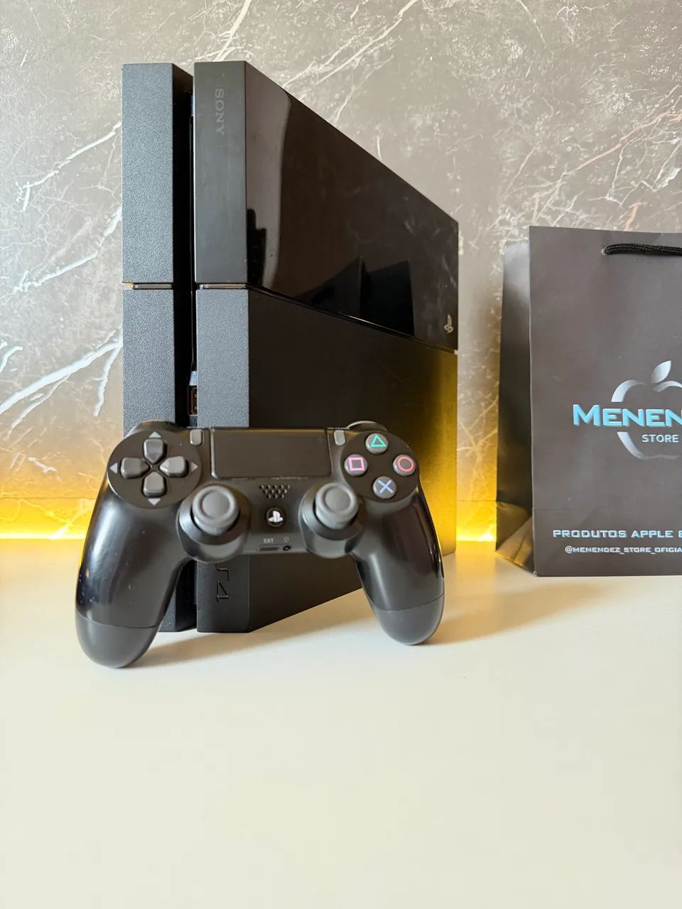 Ps4 Fat 500gb Completo mais jogo Original de Brinde! TROCAS - Consoles ...