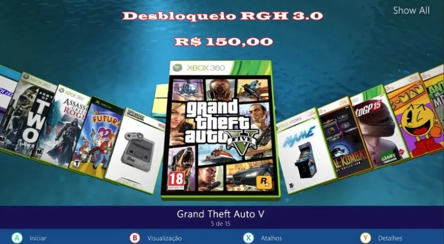 "xbox 360 rgh" - Consoles de Vídeo Game no Brasil