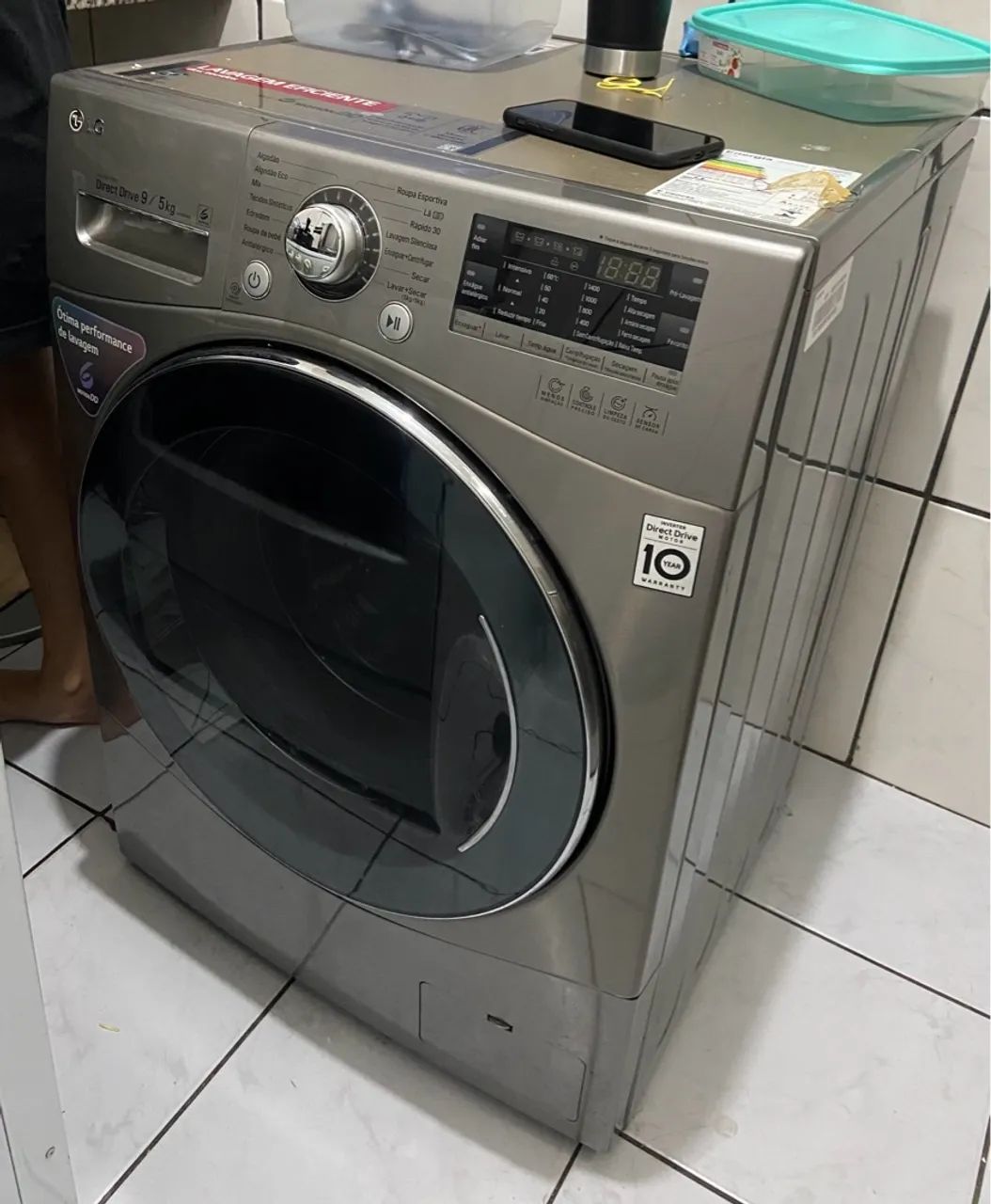 Maquina Lava e Seca LG 9kg Direct Drive - Máquinas de Lavar e Secadoras - Padre Eustáquio, Belo ...