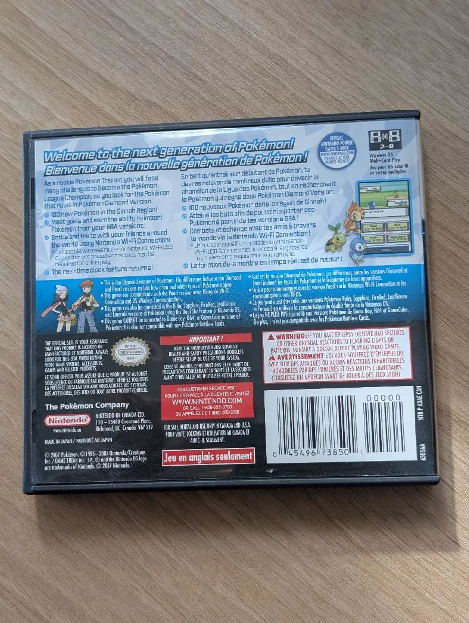 Pokémon Diamond - Nintendo DS - Jogos de Vídeo Game - Parque Rosário ...
