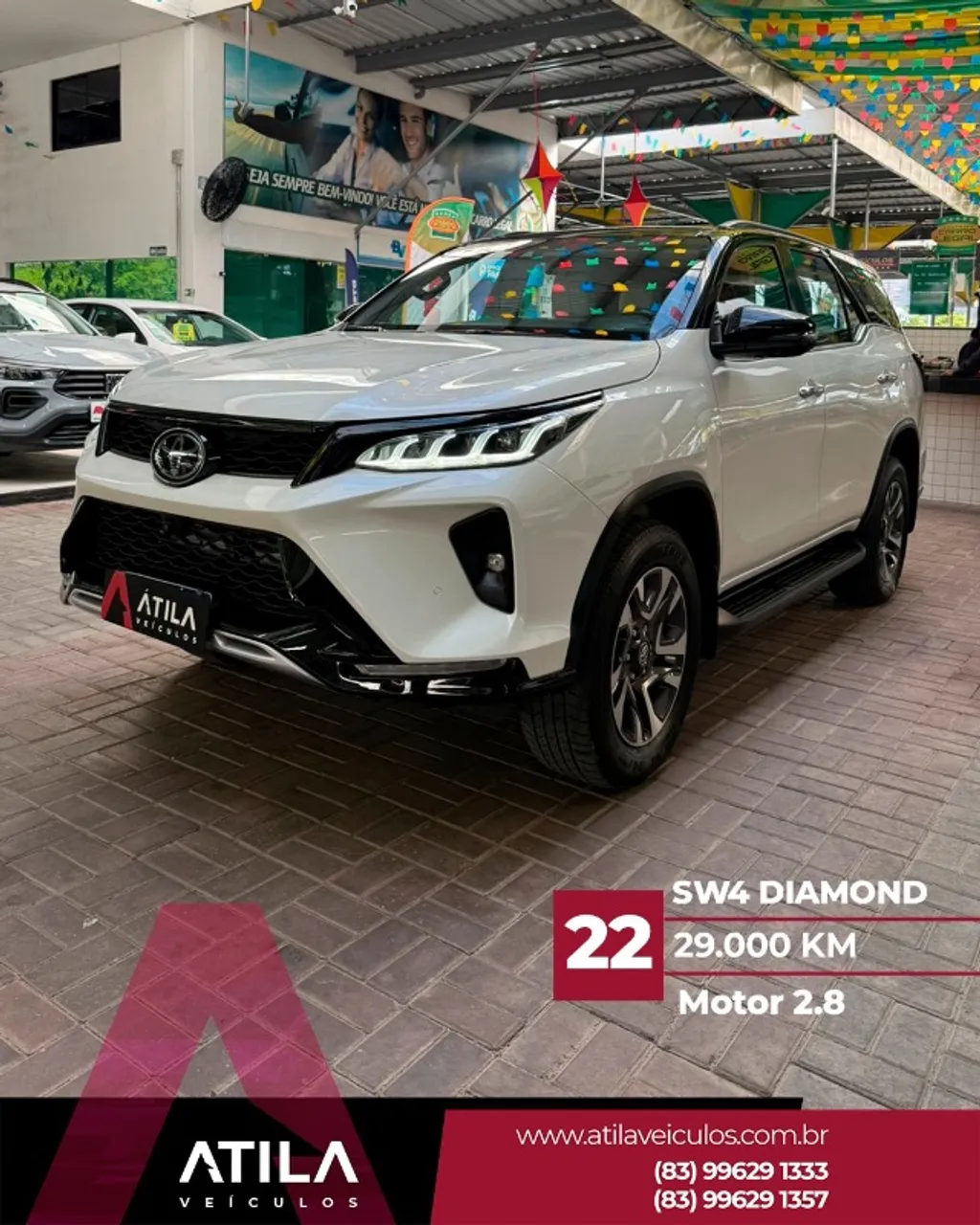 TOYOTA HILUX SW4 DIAMOND 2.8 TB 4X4 DIE. AUT. Usados e Novos