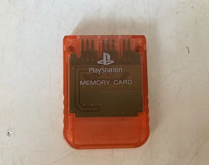 Memory Card Ps1 Original Orange - Peças e Acessórios de Vídeo Game ...