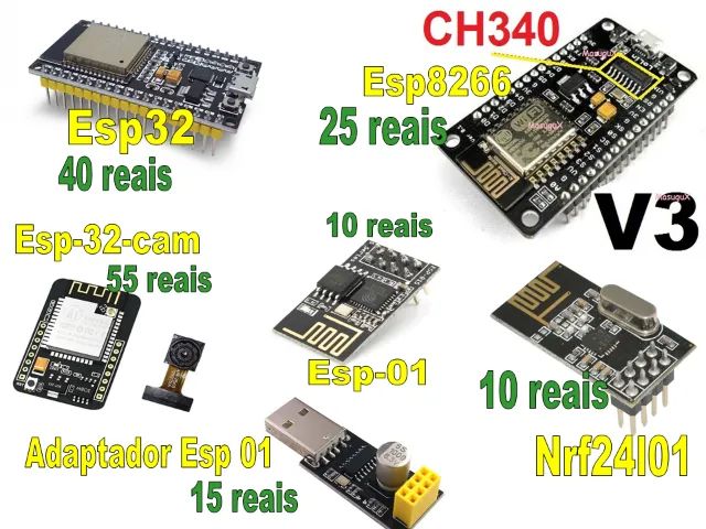 arduino Lua NodeMcu ESP8266 WIFI - Peças de Hardware - Vasco da Gama ...
