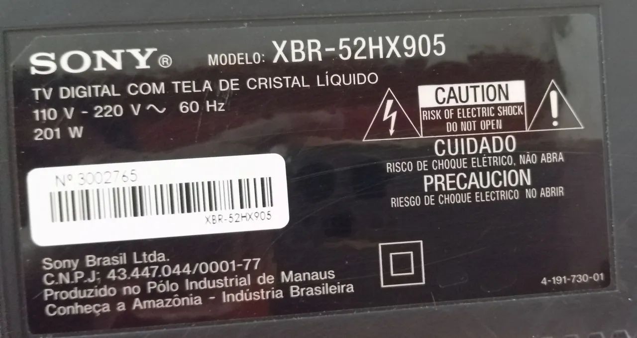 SONY 52"POLEGADAS - TVs - Leigos, Saquarema 1381484105 | OLX