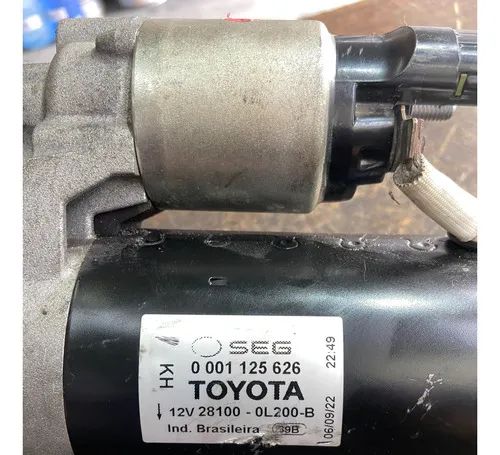 Motor De Partida Toyota Hilux 2.8 Sw4 2021 2022 0001125626 - Carros ...