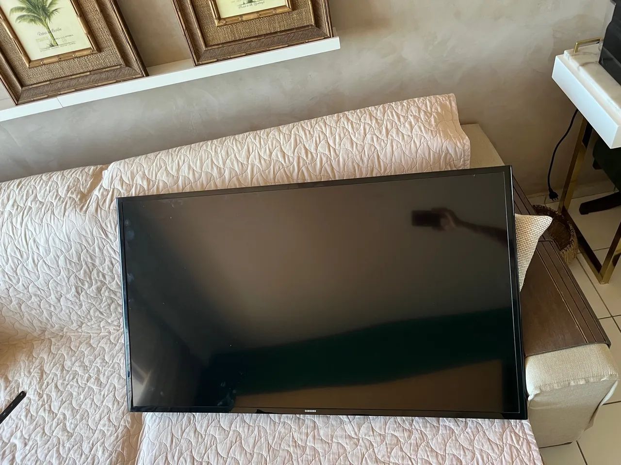 Smart TV Samsung 48 polegadas display com listras, para retirada de ...