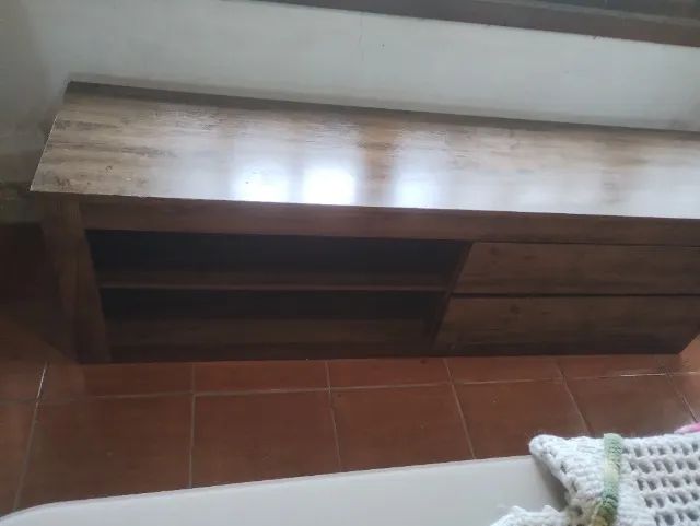 Rack para TV , com 02 gavetas, medidas: Comprimento 1,81, Largura 41 ...