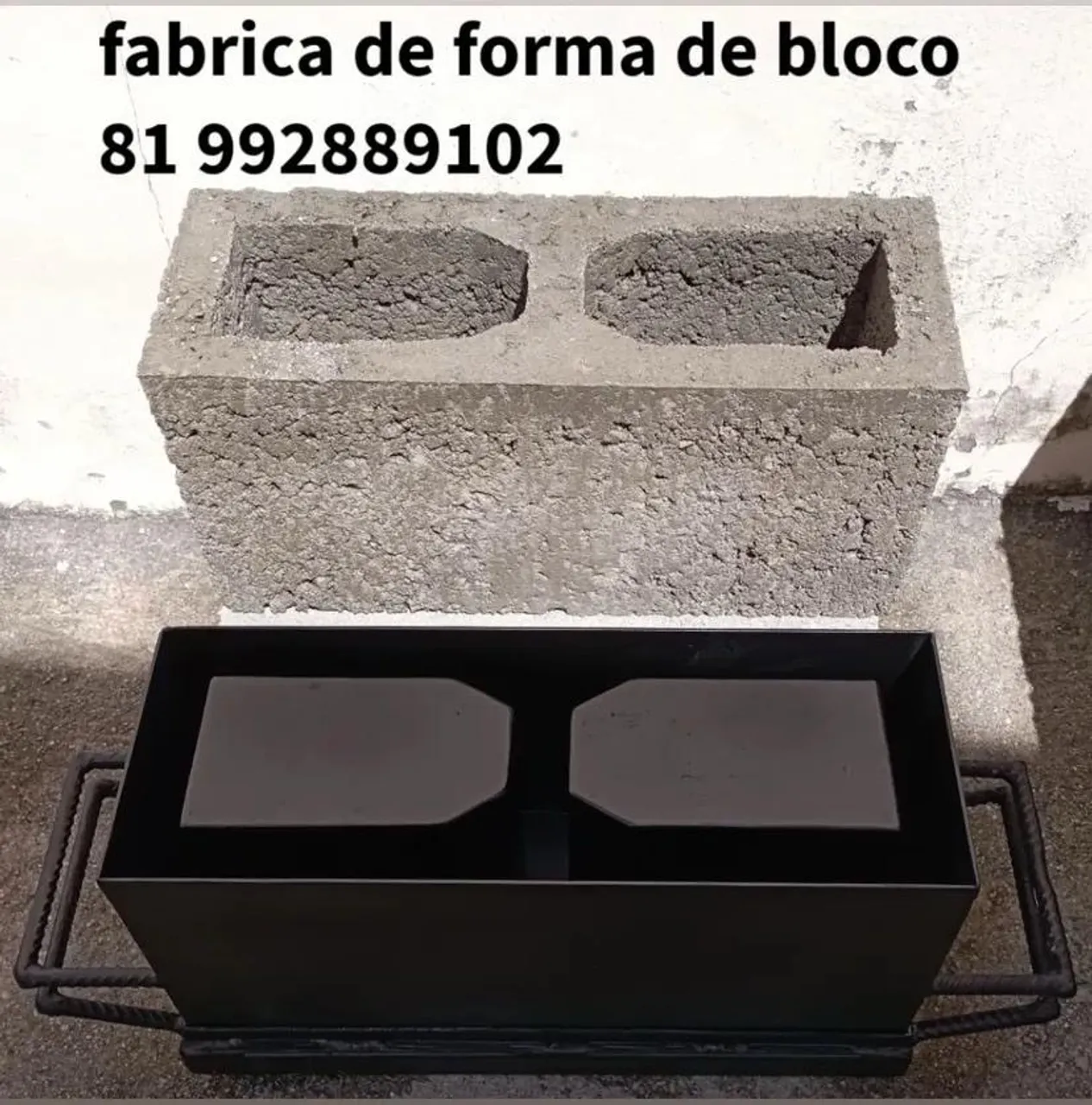 "forma de bloco de concreto" no Brasil