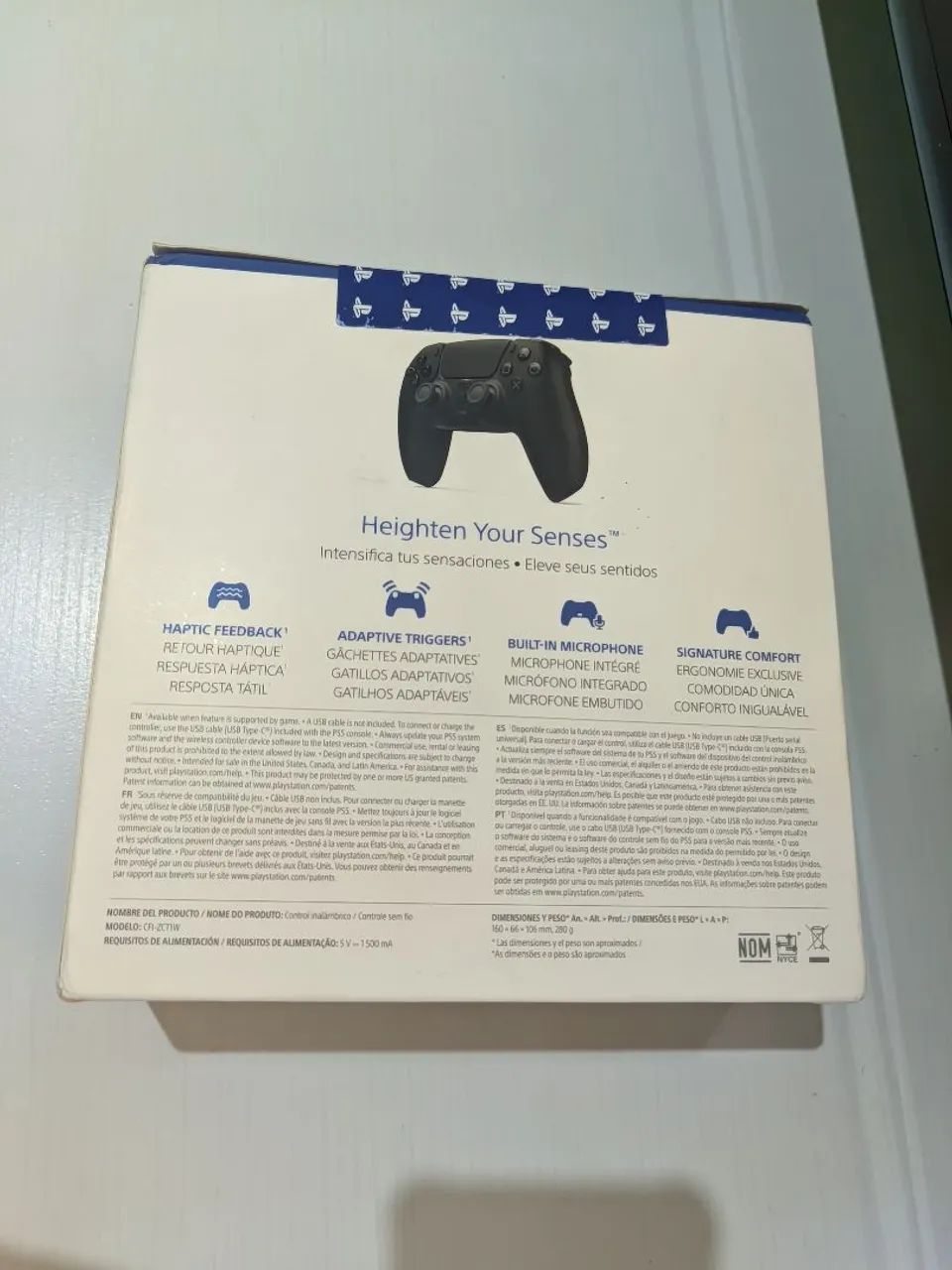 Controle Sony DualSense PS5 Preto - Peças e Acessórios de Vídeo Game ...