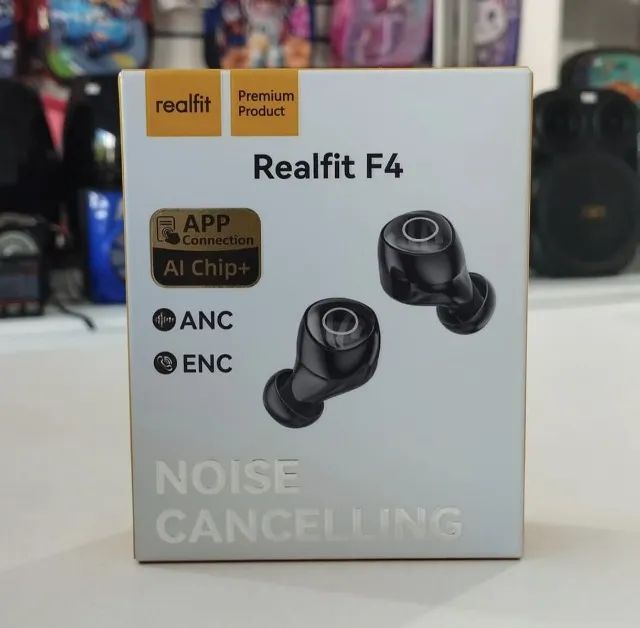 Fone Bluetooth 5.4 Realfit F4 Mini ANC - Cancelamento De Ruído Ativo ...