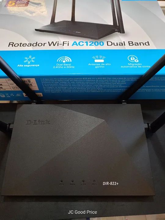 Roteador Wi-Fi D-Link DIR-822+ AC1200 Dual Band - Conectividade e Dispositivos de Rede - Centro ...