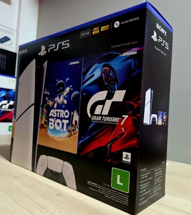 PS5 Playstation 5 Slim Digital 2 Jogos Lacrado Nacional NF Garantia ...