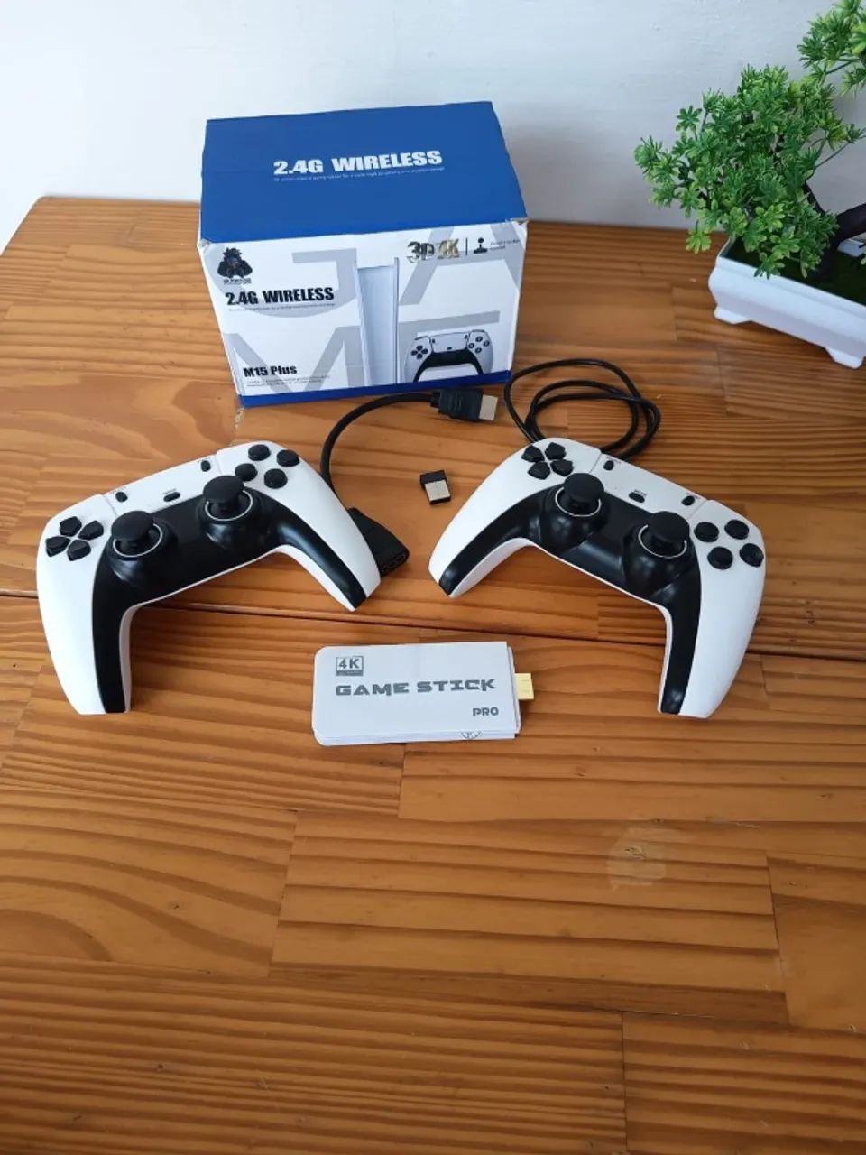 Console Game Stick Hdmi = 20 Mil Jogos + 2 Controles Sem Fio - Peças e ...