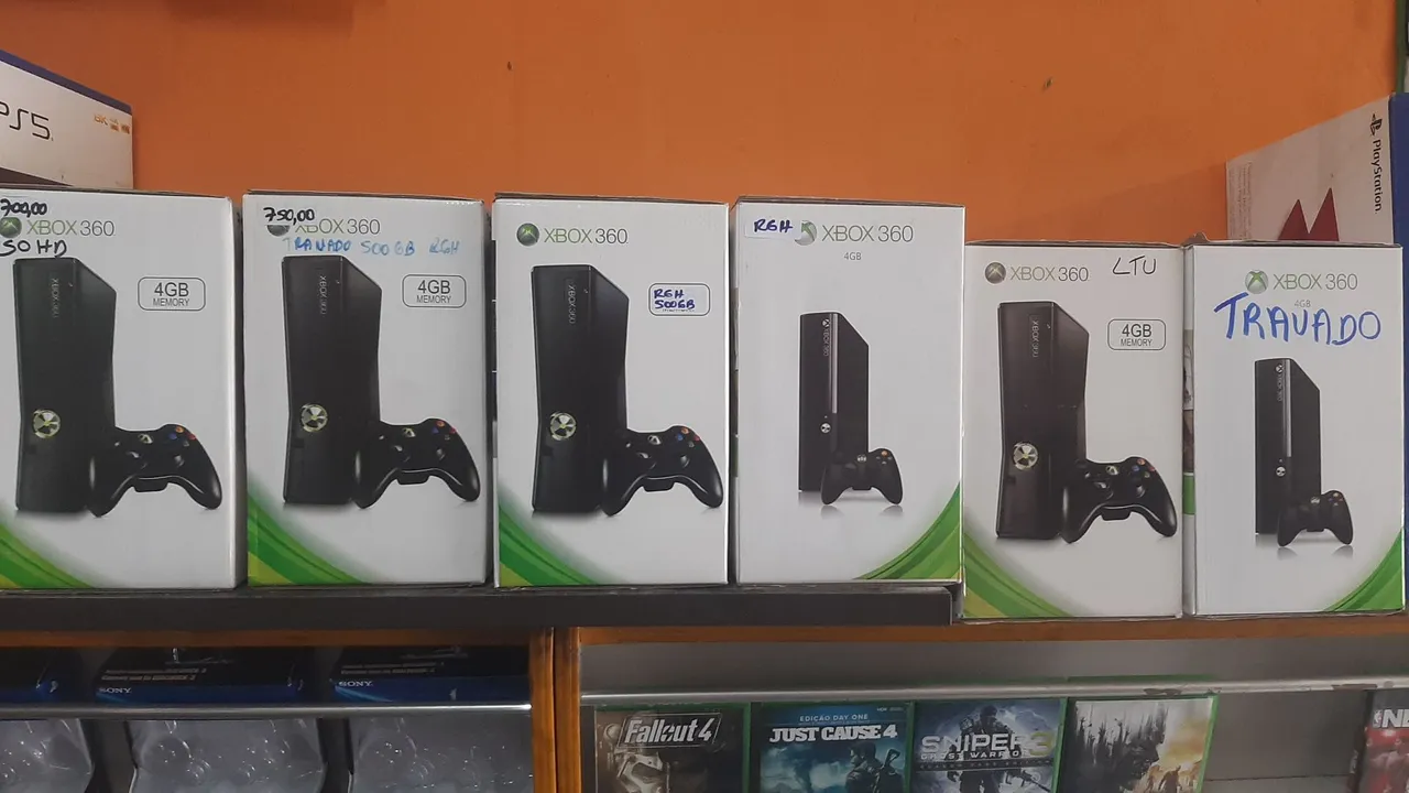 "xbox 360 modelos" no Brasil