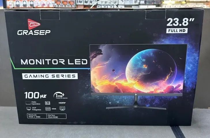 Monitor Gamer LED 23.8 Polegadas Full HD 100Hz 1ms Grasep - TVs - Setor ...