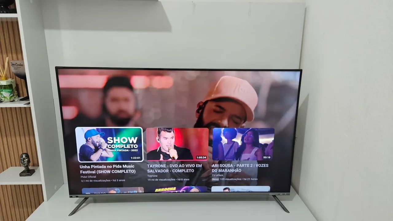 TV Smart 50 polegadas 4K tela infinita funcionando perfeitamente - Dispositivos de Streaming ...