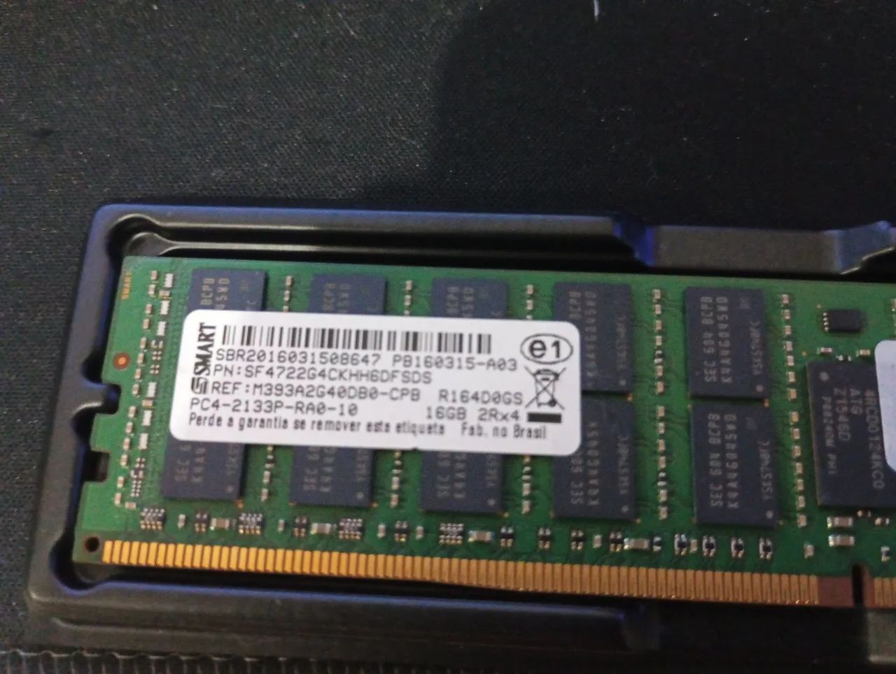 Memória RAM DDR4 ECC 16GB 2133MHz - Servidor / Workstation - Memória ...