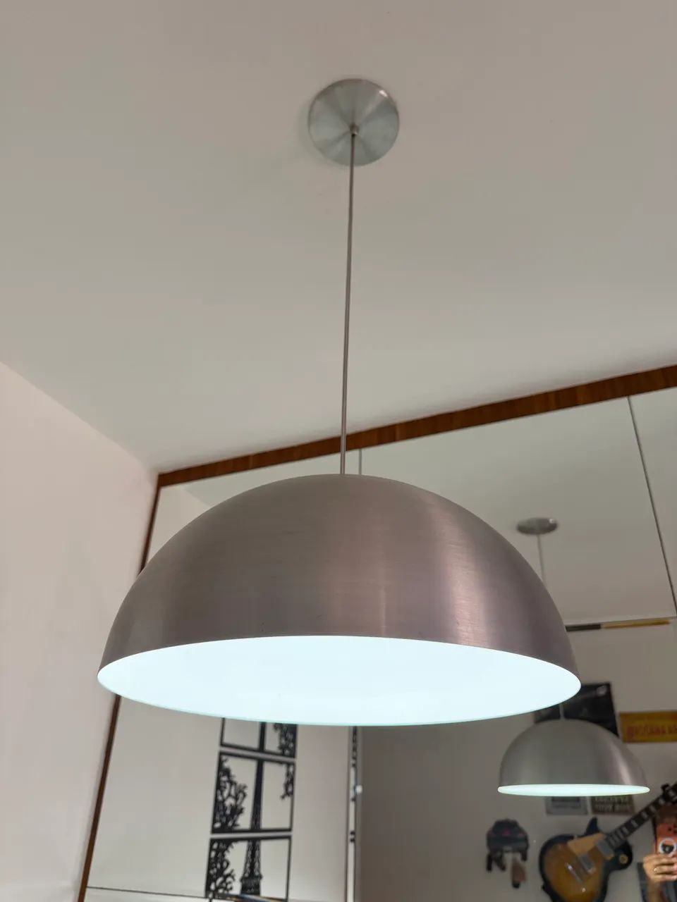 LUSTRE GRANDE 40 cm -LUXUOSO PARA SALA DE JANTAR COPA COZINHA ...
