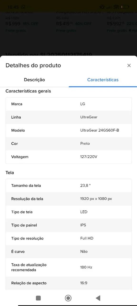 Monitor gamer LG ultragear 24'' - Monitores - Mauazinho, Manaus ...