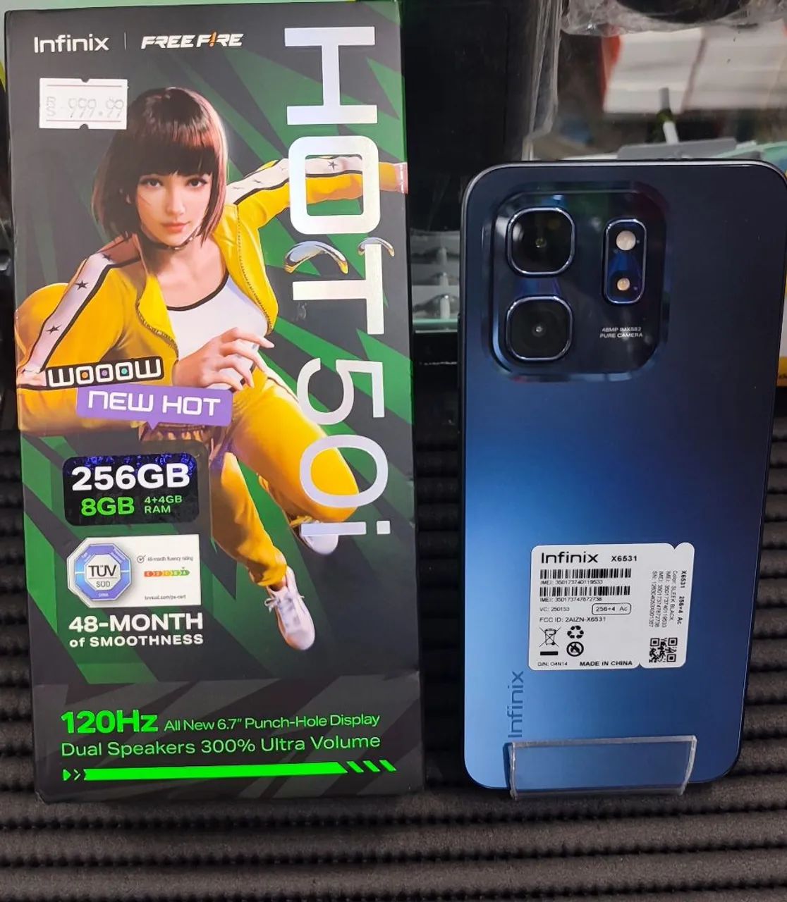 Infinix HOT 50i Free Fire lacrado 256GB 8GB RAM valor 849,99 ...