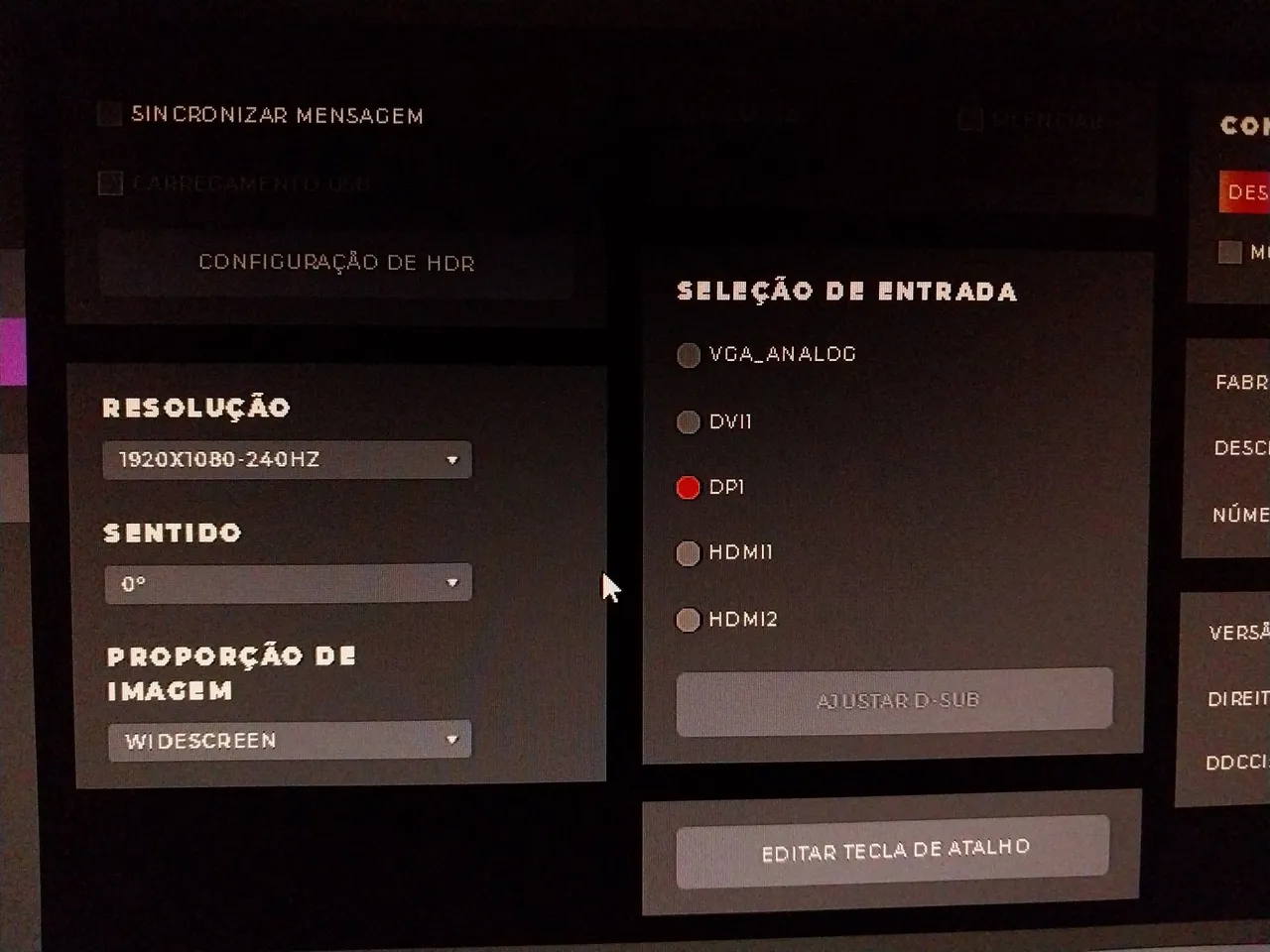 "monitor 240hz" - Monitores no Brasil
