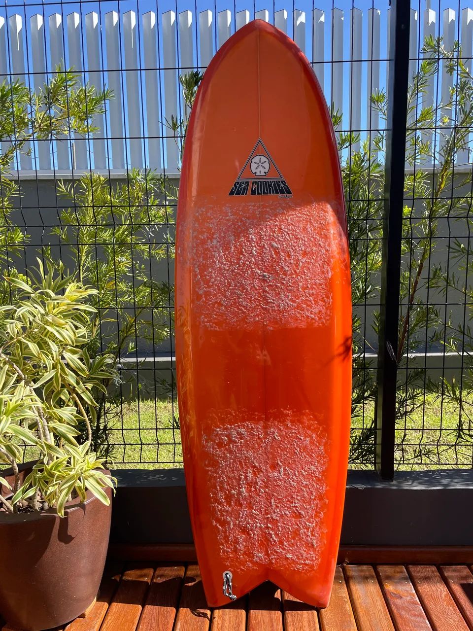 Prancha fish 5 9 quadri-quilhas semi nova, pouco uso - Esportes ...