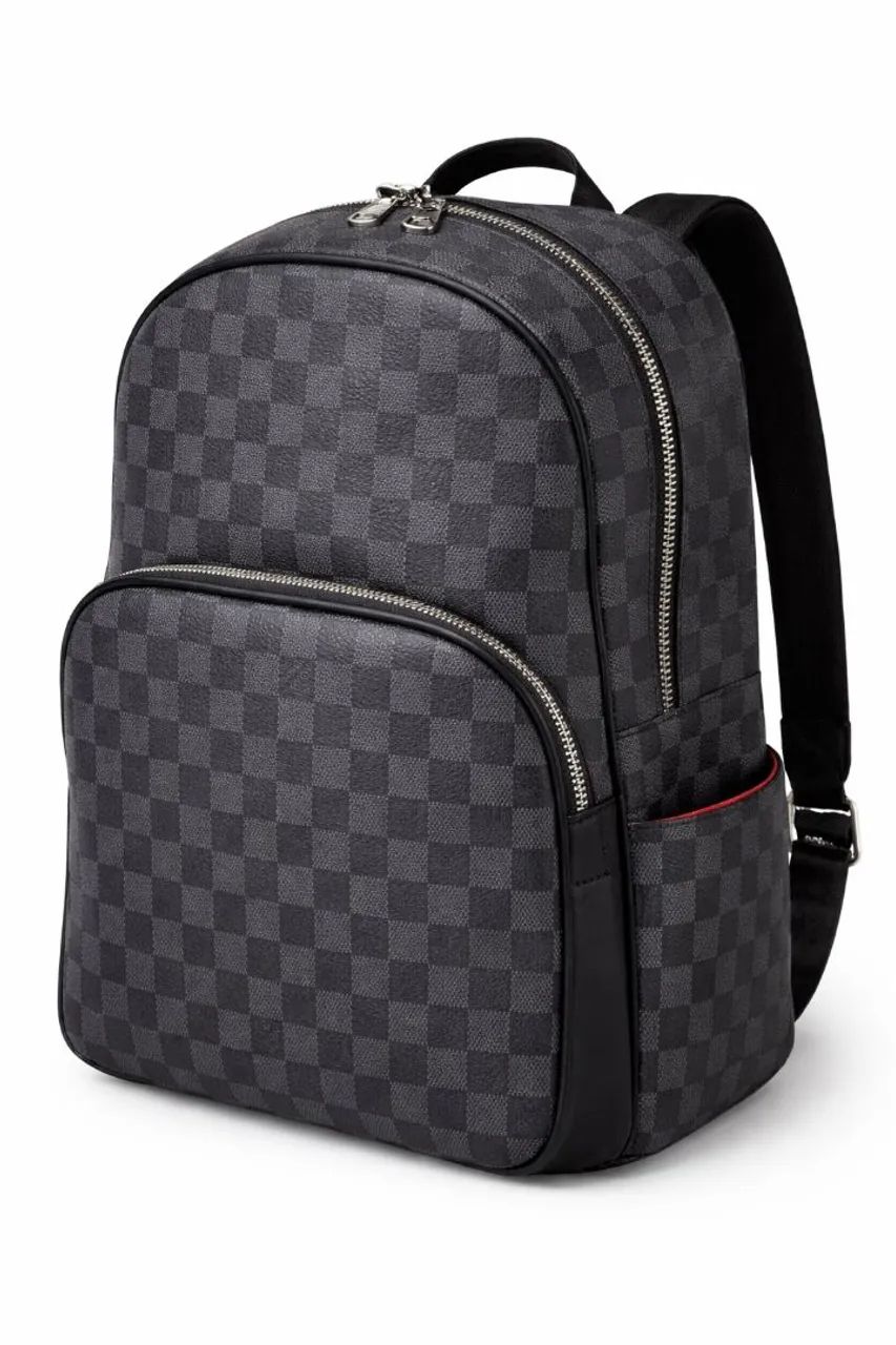 Louis Vuitton Michael Backpack Damier Graphite + Louis Vuitton Damier ...