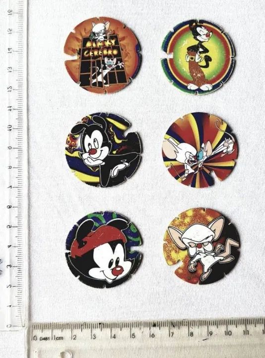 Tazos Elma Chips - Animaniacs - Coleção Mega Tazo A. e Voa - 6 Tazos ...