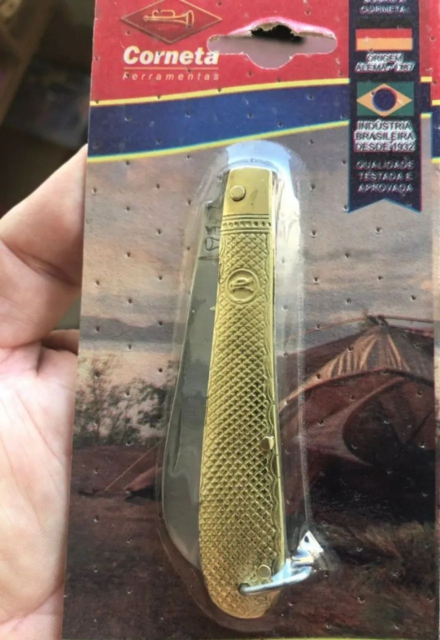 Canivete de Bolso marca Corneta Original cabo Dourado - Antiguidades - Jardim Camburi, Vitória ...