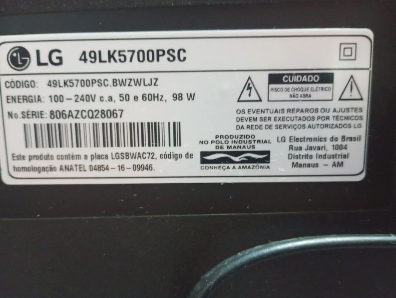 Tv LG 50 led - TVs - Águas Claras V (Águas Claras), Viamão 1471529074 | OLX