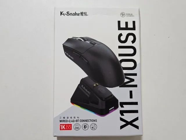 Mouse Sem Fio K-Snake X11 Dock De Recarga Paw3311 Novo/Lacrado ...