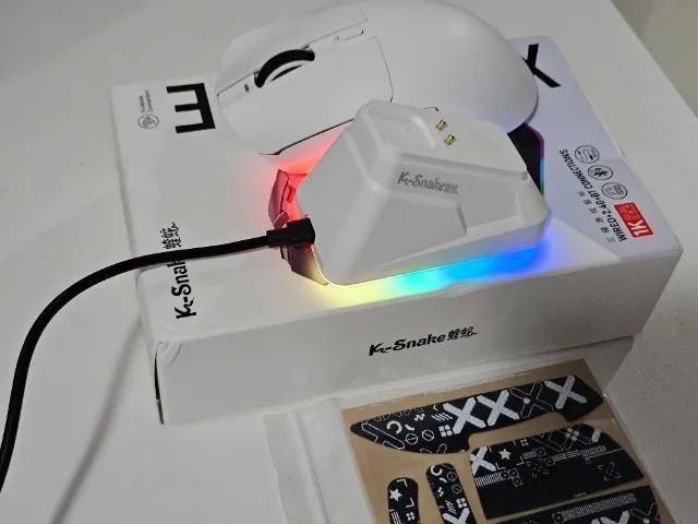 Mouse Sem Fio K-Snake X11 Dock De Recarga Paw3311 Novo/Lacrado ...