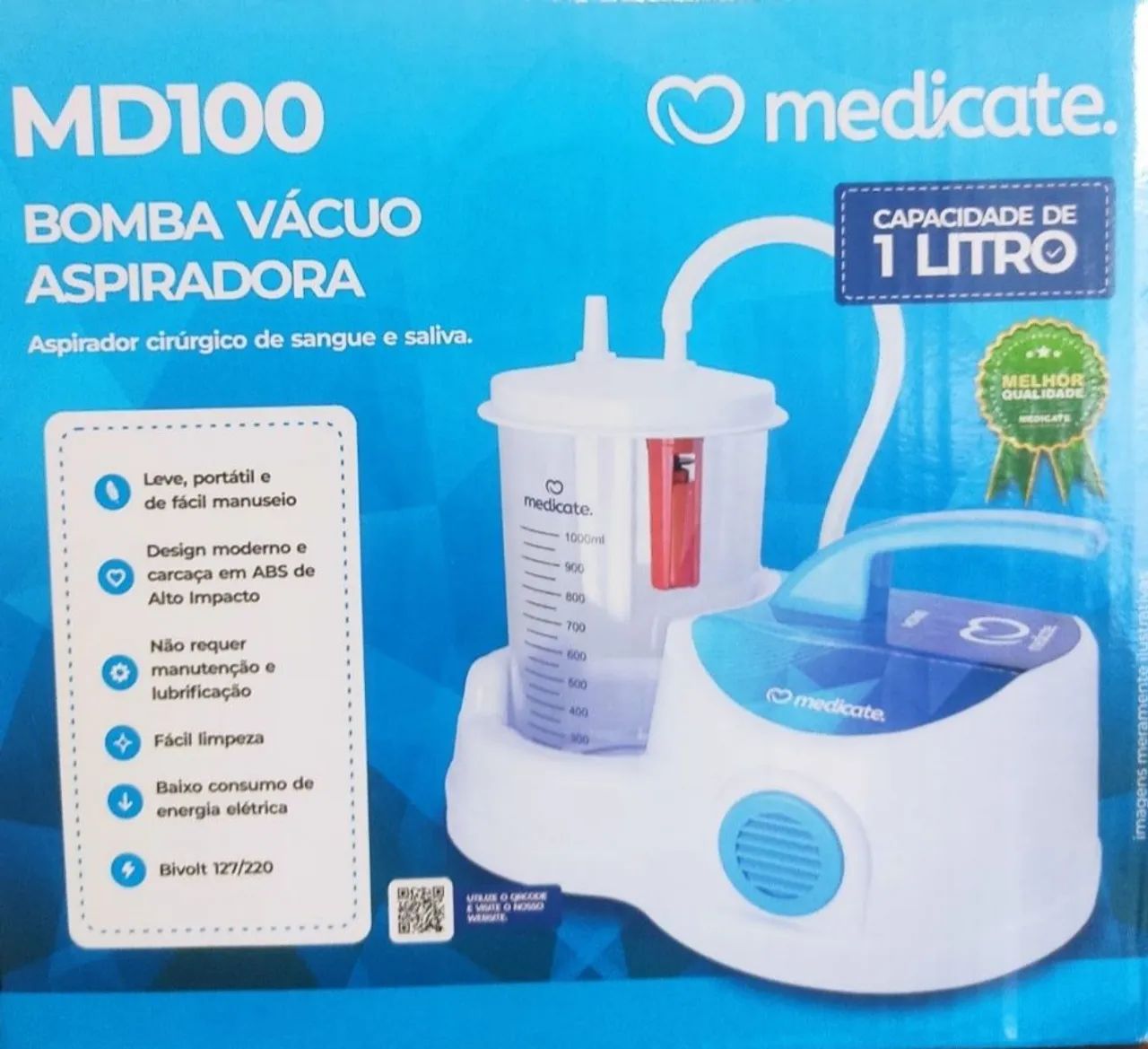 Aspirador Cirúrgico MD100 - Bomba Vácuo 1 Litro - Serviços - Cordeiros ...