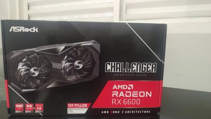 Placa de Vídeo RX 6600 CLD 8G ASRock AMD Radeon, 8GB, GDDR6 - 90-GA2RZZ ...