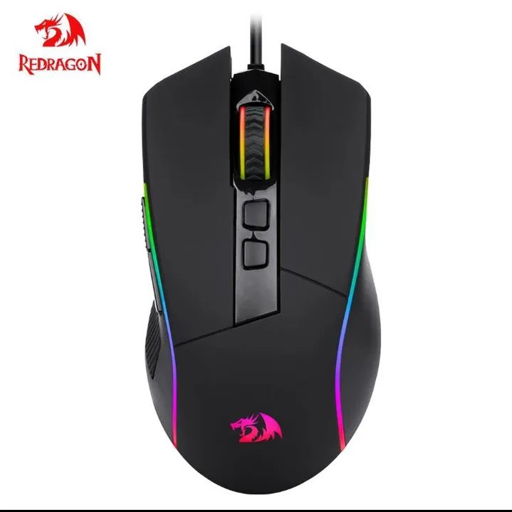 Mouse Gamer Redragon Lonewolf G105 8000 Dpi 8 Botões Rgb Top ...