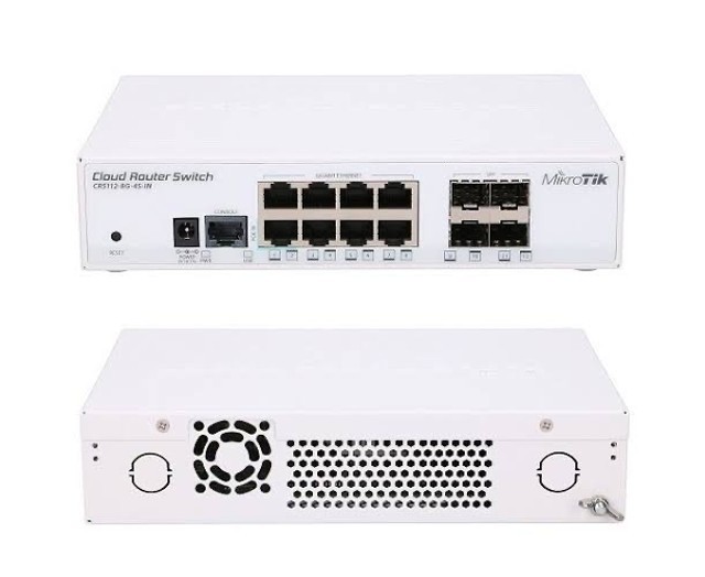 Router Switch Mikrotik Cloud Crs112-8g-4s-in Top - Conectividade e ...